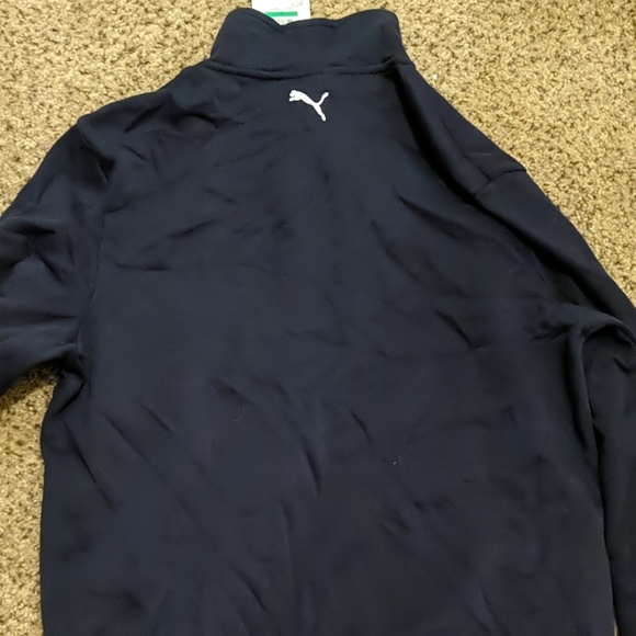 Puma | Jackets & Coats | Puma Men Fleece Track Jacket Blue | Poshmark